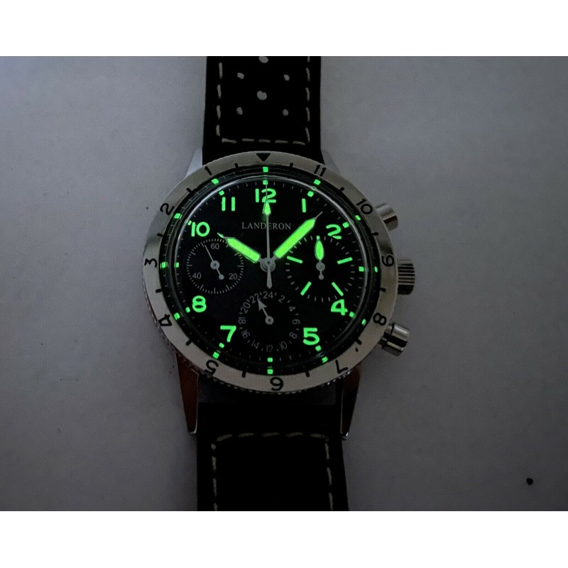 LANDERON CHRONOGRAPHE TYPE 20 TRICOMPAX A REMONTAGE MANUEL