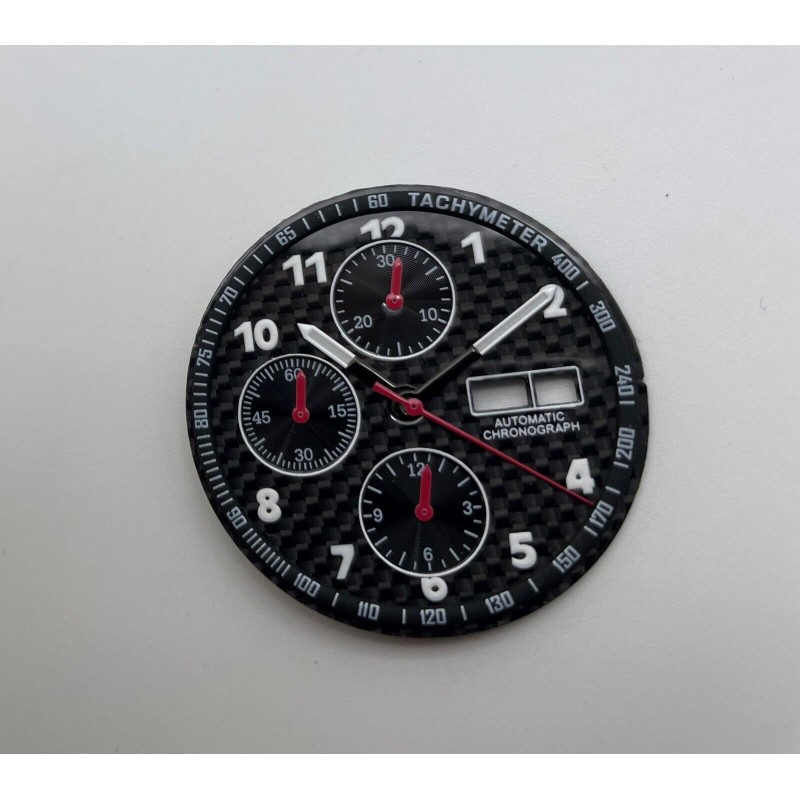 VALJOUX 7750 BOITIER BLACK PVD CADRAN AIGUILLES LUMINOVA ETANCHE 5 ATM ...