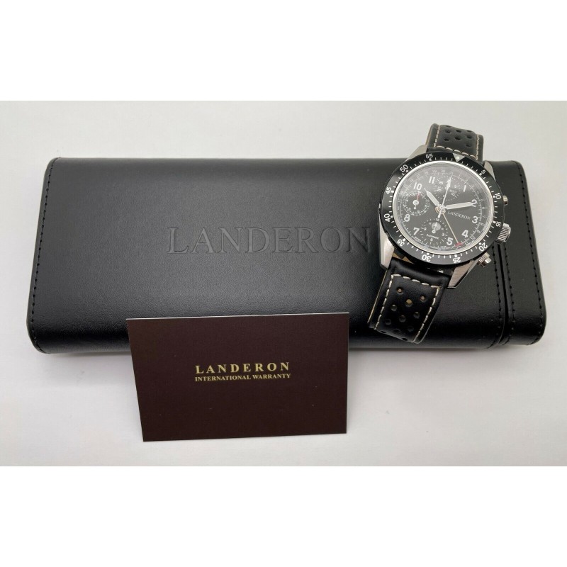 LANDERON CHRONOGRAPHE AUTOMATIC SWISS VALJOUX 7751 TRIPLE DATES PHASE ...