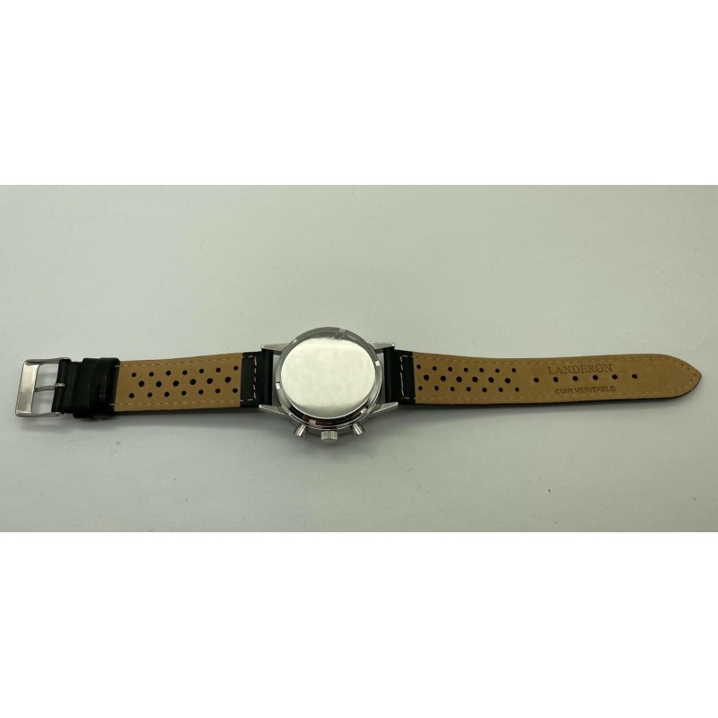 LANDERON CHRONOGRAPHE TYPE 20 PANDA TRI-COMPAX A REMONTAGE MANUEL
