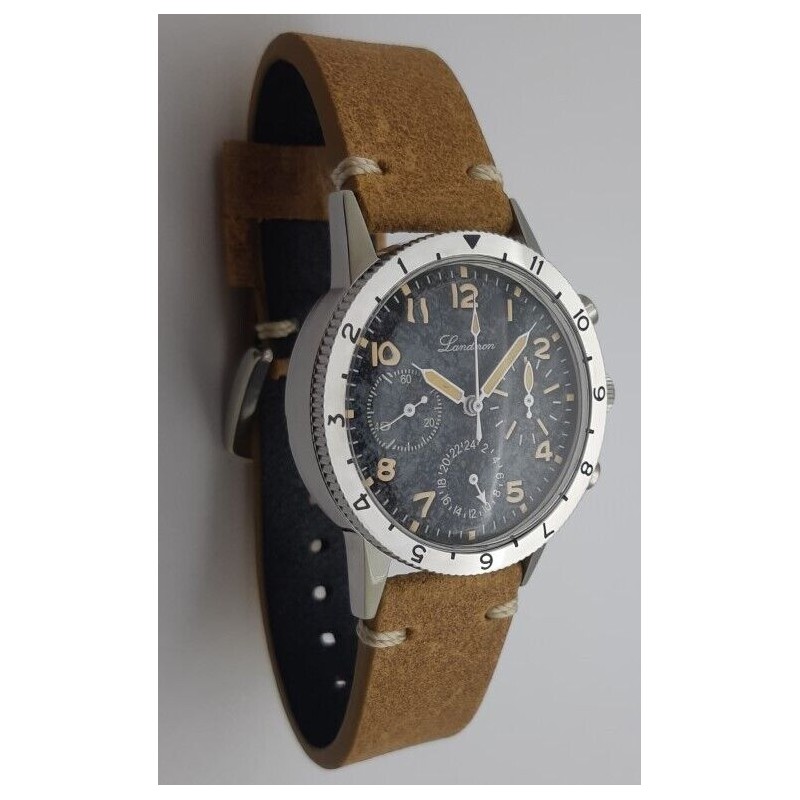 LANDERON CHRONOGRAPHE TYPE 20 TRICOMPAX VINTAGE A REMONTAGE MANUEL