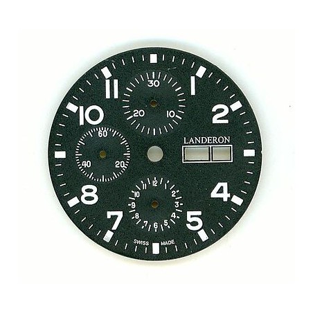 VALJOUX 7750 CADRAN TYPE MILITAIRE LANDERON POUR ETA VALJOUX 7750 ...